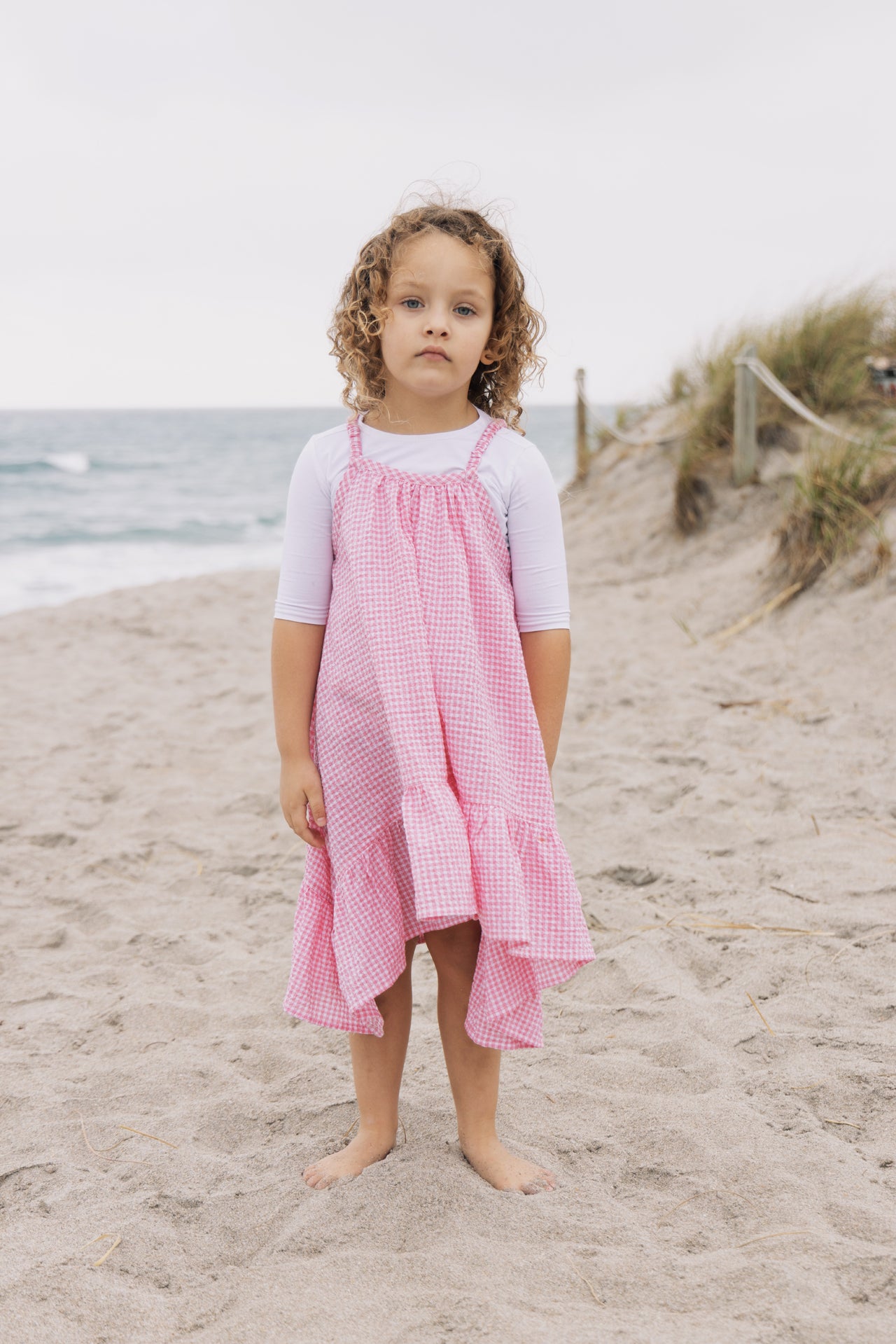 KIN KIN GINGHAM HI LOW JUMPER – Little Women Too